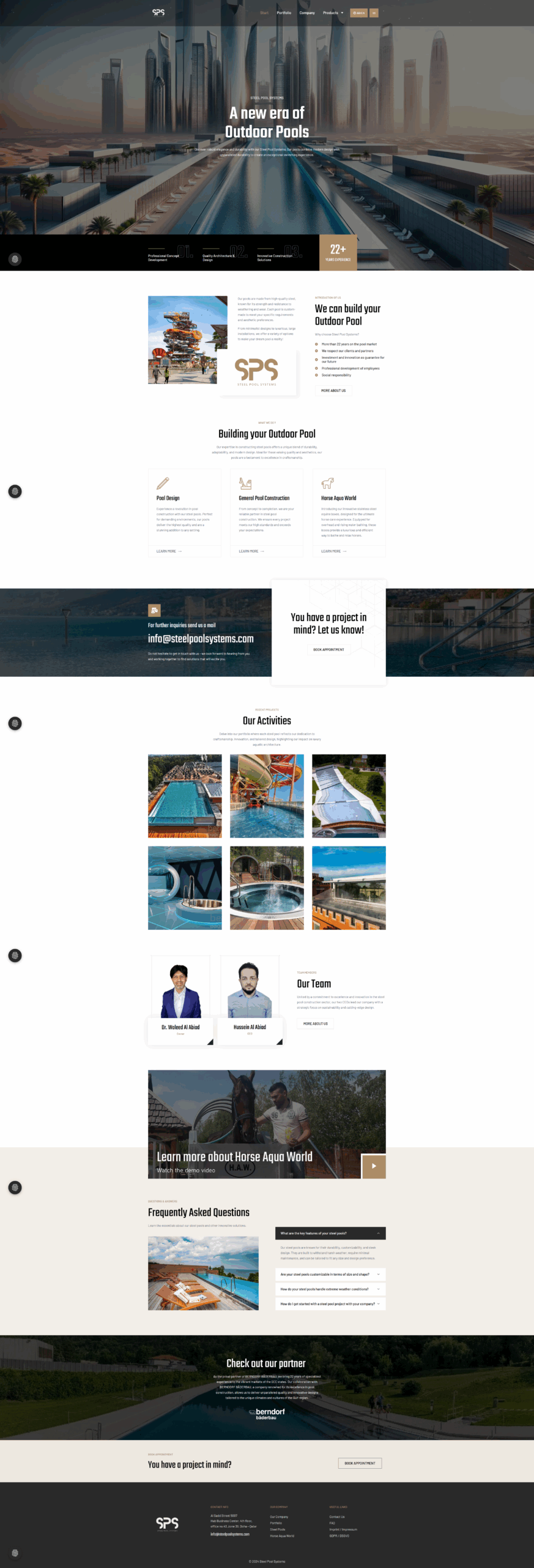 Steel Pool System | Logo & Webseite - LELE Production GbR